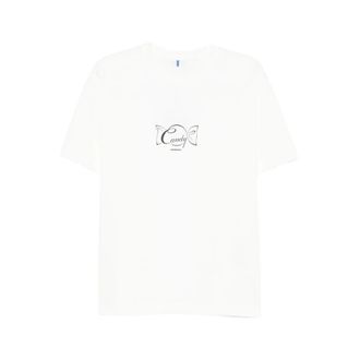 Ader Error Logo-Print Kurzarm-T-Shirt - - Tops - Herren - Wei&szlig; - L