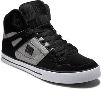 DC Dcshoes Pure High-Top - Leather Shoes, Basket Homme, Schwarz, 47 EU