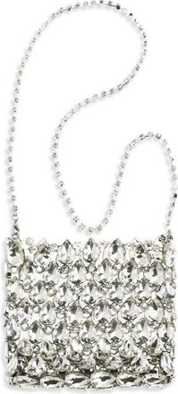 Self Portrait Crystal Mesh Pouch - - Bags - Damen - Grau - ONE SIZE