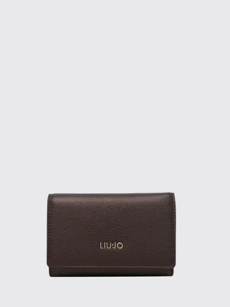 Liu Jo Rechteckige Brieftasche aus Kunstleder mit metallischem Logo