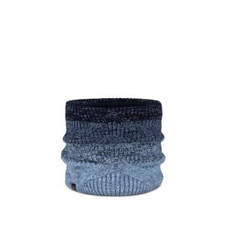 Buff Knitted & Fleece Neckwarmer Fashion Scarf, Water Blue, Onesize Unisex