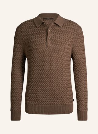 Windsor Windsor. Polo-Longsleeve braun