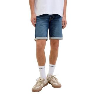 Jack & Jones Jack & Jones Short en Jean pour Homme, Coupe Droite, Bleu Denim, XL