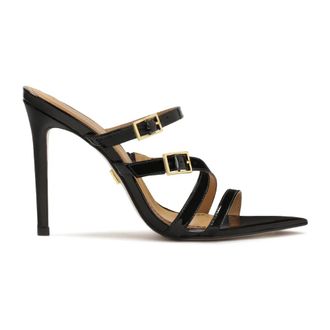 Kazar Lackierte Zehentrenner mit spitzer Zehenpartie - - Shoes - Damen - Schwarzk - 39 EU