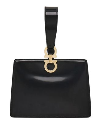 Ferragamo sac porté épaule geometric - Noir