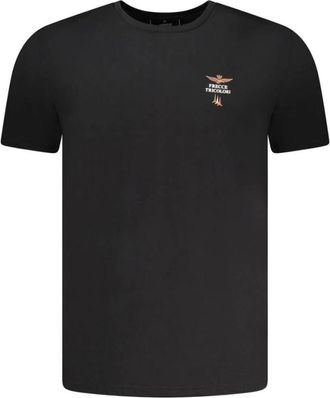 Aeronautica Homme, Tops, Noir, Taille: XL T-shirt sous-v&ecirc;tement en coton &agrave; col rond