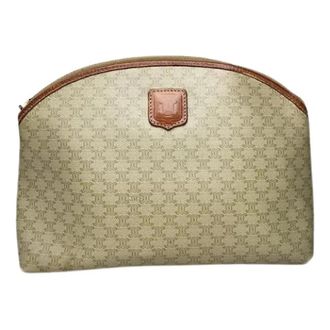 Celine Pre-owned Vintage Leder Clutch - - Pre-owned - Damen - Beige - ONE SIZE