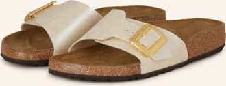 Birkenstock Pantoletten Catalina Cushion Buckle weiss