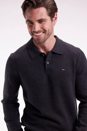 Eden Park Pull Col Maillot Épais En Laine Et Coton Gris