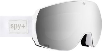 Spy + - Legacy, White IR, Happy Bronze with Platinum Mirror & Happy LL Gray Green with Red Mirror, Large-Extra Large, Snow Goggles, Unisex, Adult