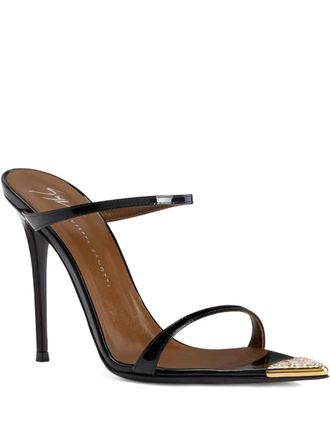 Giuseppe Zanotti sandales Intriigo Jewelry 105 mm à ornements en cristal - Noir