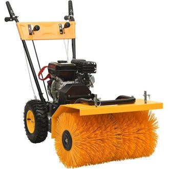 vidaXL 2-in-1 Schneefr&auml;se und Kehrmaschine Benzinbetrieben 6,5PS vidaXL