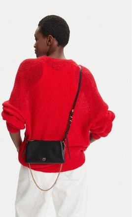 Pinko Handtasche Double Mini Al 25-26 PLTT 105359 A0QO Schwarz