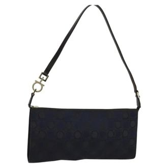 Ferragamo Pre-owned Canvas Handtasche - - Pre-owned - Damen - Blau - ONE SIZE