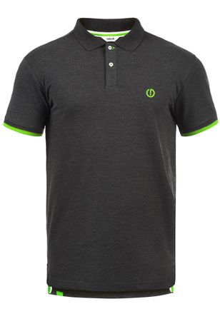 Solid SDBenjaminPolo Herren Poloshirt Polohemd Shirt mit Polokragen Baumwollmischung Regular fit, Gr&ouml;&szlig;e:M, Farbe:Dark Grey Melange (8288)