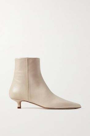 Aeyde Bottines En Cuir Sofie - Cr&egrave;me