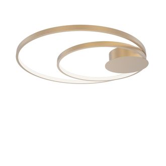 Luce-Ambiente-Design Led Ceiling Light Diem in Gold Aluminum 40w 5440lm With Cct