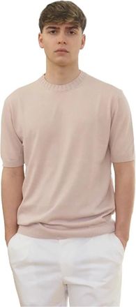Barba Homme, Tops, Rose, Taille: M Crew Neck T-Shirt