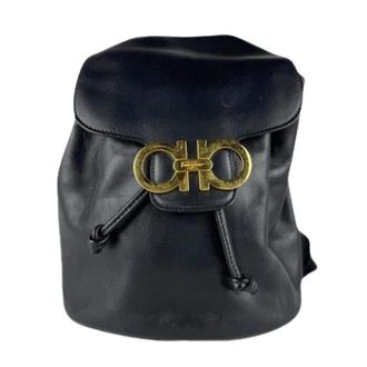 Ferragamo Pre-owned Lederrucksack - - Pre-owned - Damen - Schwarzk - ONE SIZE