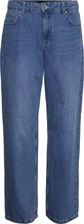 Vero Moda Vero Moda Womens VMEVELYN LR Loose Wide Jeans, Medium Blue Denim, 28W / 32L