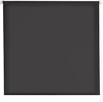 Estoralis | Gove | Modernes Design-Rollo ohne Werkzeug | Lichtdurchlässig Stoff | Anthrazit | 45 x 180 cm (Breite/Höhe) Stoffgröße 42 x 180 cm | Rollos für Fens