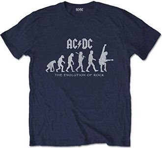 AC/DC T-Shirt - Homme Bleu Bleu Marine Small - Bleu - Large