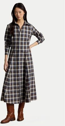Polo Ralph Lauren Hemdkleid 211B31478001 Braun Regular Fit
