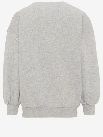 Bobo Choses Organic Cotton Crew Neck Sweatshirt - Gray
