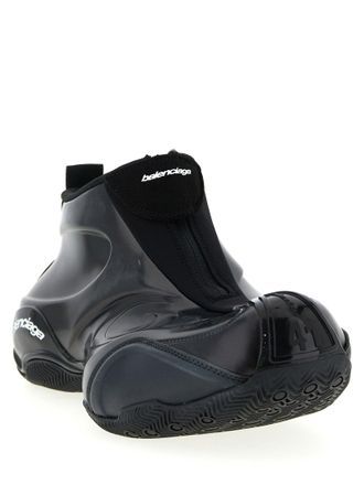 Balenciaga Basketball-Style High-Top Sneaker - Black