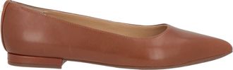 Ralph Lauren LONDYN BURNISHED LEATHER BALLET FLAT