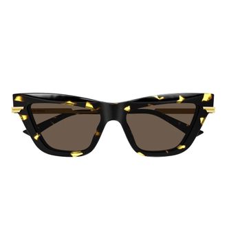 Bottega Veneta Femme, Accessoires, Brun, Taille: 54 MM Lunettes de soleil combin&eacute;es oeil-de-chat