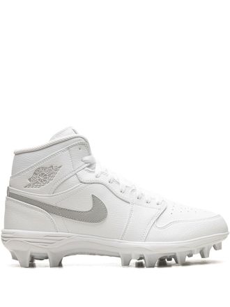 Nike Jordan claquettes Jordan 1 Mid White Grey Fog - Blanc