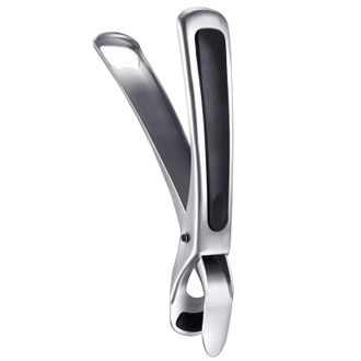 Generic Pizzapfannengreifer - Multifunktionaler Rutschfester Anti-Verbrühungs-Plattengreifer Aus Edelstahl, Plattenclip Mit Silikon-Pad | Tellerheber, Silikon