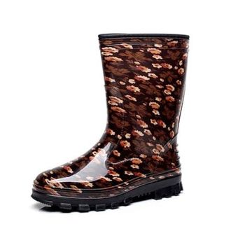 Generic Chaussures pluie en caoutchouc unisexes Imperm&eacute;able Coupe-Vent Bottes enfiler Confortable Antid&eacute;rapant Imperm&eacute;abilit&eacute; totale Semelle ext&eacute;rieure gomme 