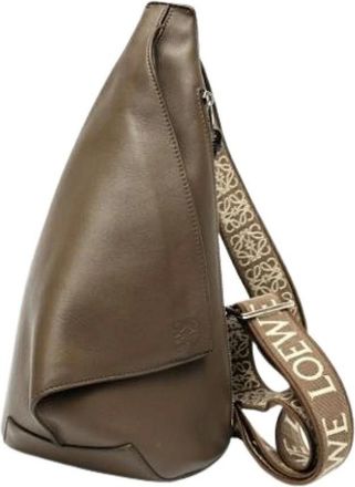 Loewe Pre-owned Sac bandouli&egrave;re Anton - Femme - Pre-owned - Brun - Taille: ONE Size