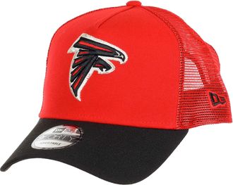 New Era Atlanta Falcons NFL Two Tone Rot Schwarz Verstellbare 9Forty A-Frame Trucker Cap - One-Size