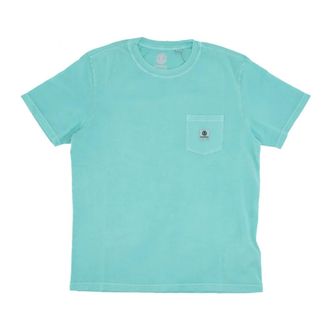 Element Homme, Tops, Bleu, Taille: XL Poche Pigment Tee Lagon T-Shirt