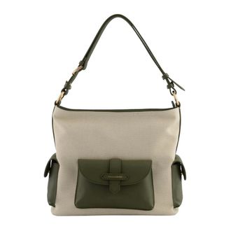 Pourchet Femme, Sacs, Vert, Taille: ONE Size Sac bandouli&egrave;re Reporter