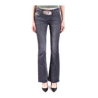 Diesel Bell Bottom Jeans mit Metalldetail - - Jeans - Damen - Schwarzk - W26