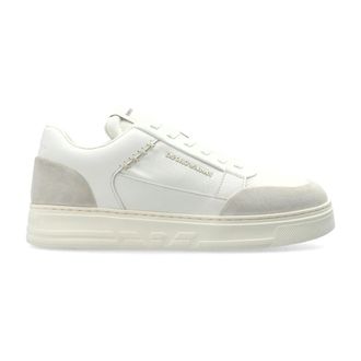 Emporio Armani Homme, Chaussures, Blanc, Taille: 43 1/2 EU Baskets Cordura avec d&eacute;tails en daim