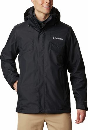 Columbia Mens Bugaboo Fleece Interchange Jacket, 3 In 1 Interchange Winter Coat, Black, Size XL