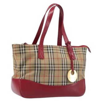 Burberry Sac &agrave; main vintage en toile Pre-owned - Femme - Pre-owned - Beige - Taille: ONE Size