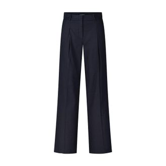 Cambio Wide Leg Stoffhose mit Leinen