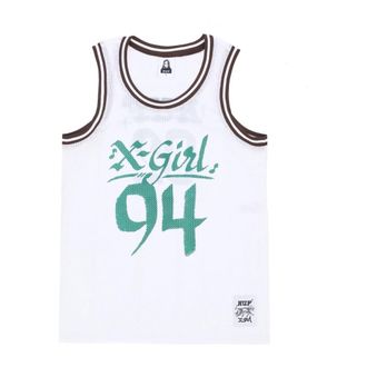 HUF Mesh Tank Top Home Team Jersey - - Tops - Damen - Wei&szlig; - M