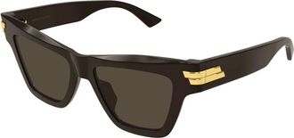 Bottega Veneta Lunettes de soleil oeil de chat - Femme - Accessoires - Brun - Taille: 53 MM