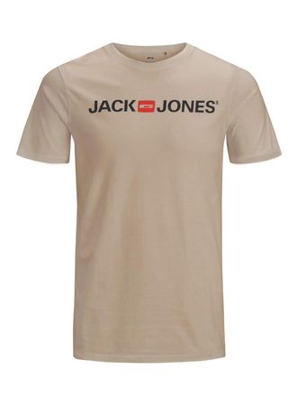 Jack & Jones Jjecorp Logo Tee SS Crew Neck Noos T-Shirt Herren Gr. XXL, Beige (Crockery)