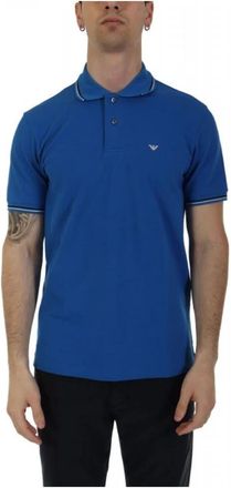 Emporio Armani Homme, Tops, Bleu, Taille: XL Polo en coton