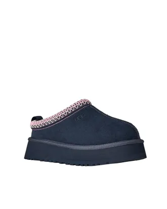 UGG Womens Clogs Tazz Ii Dark Indigo Upper: Leather Slippers Flat Shoes