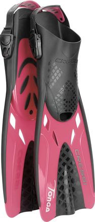Cressi Tonga Fins Black/Pink S/M - Leichte Verstellbare Kurze Flossen oder Set Kurze Flossen, perfekt zum Schnorcheln, Schwimmen, Schwarz/Rosa, S/M (36/41), 