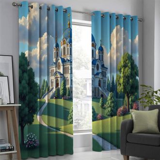 Generic 100% Verdunklungsvorh&auml;nge Grau &Ouml;senschal 2Er Set H 245 X B 140 cm Vorh&auml;nge W&auml;rmeisolierend Thermovorhang K&auml;lteschutz F&uuml;r Schlafzimmer/Wohnzimmer, Trau